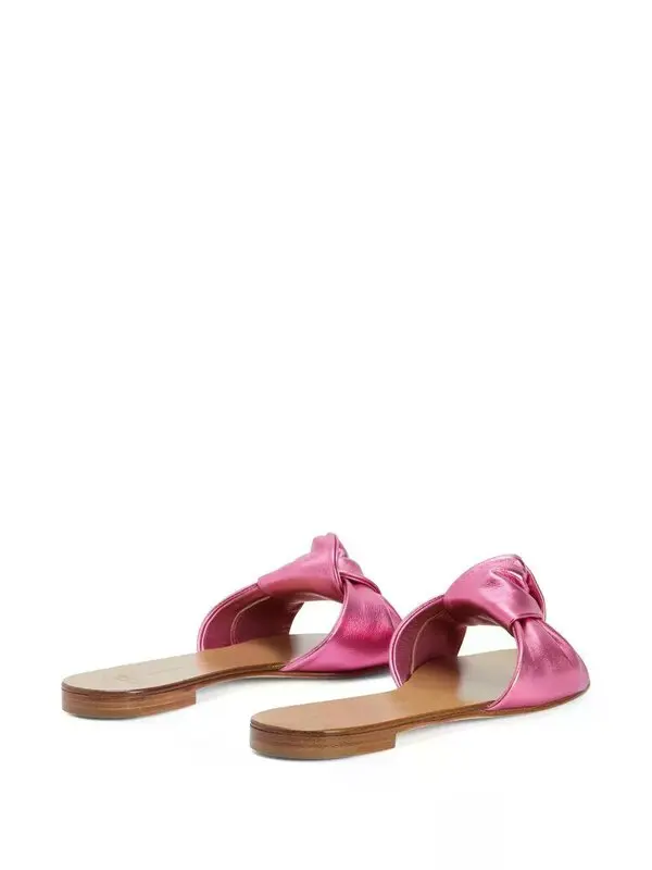 GIUSEPPE ZANOTTI Aycha Knot-detailing Flat Sandals - Pink