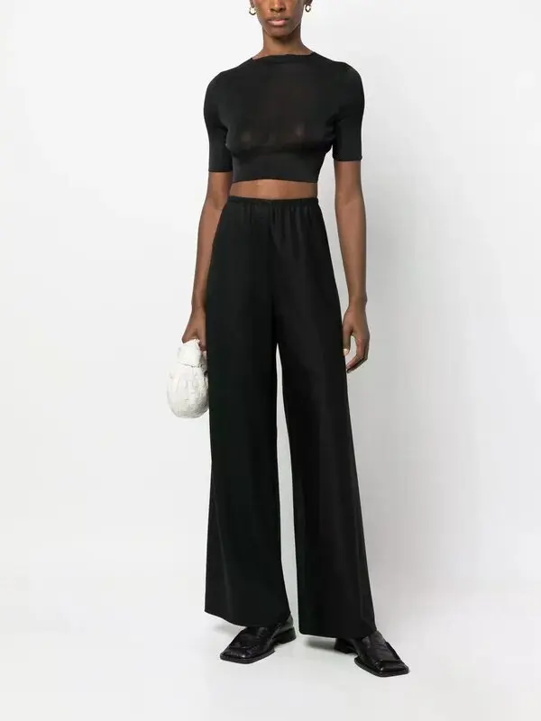THE ROW High-waisted Wide-leg Trousers