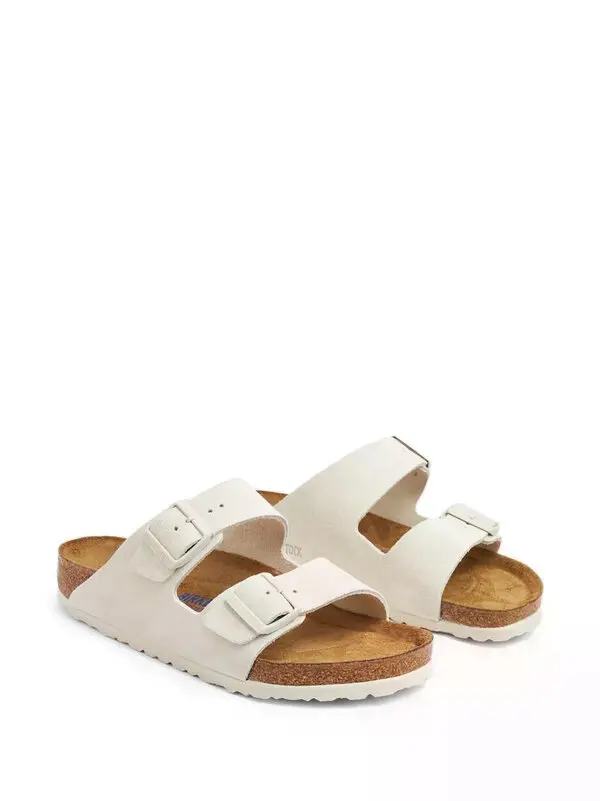BIRKENSTOCK Arizona Suede Sandals - White