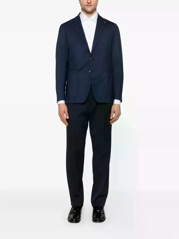 Tagliatore Single-breasted Blazer - Blue