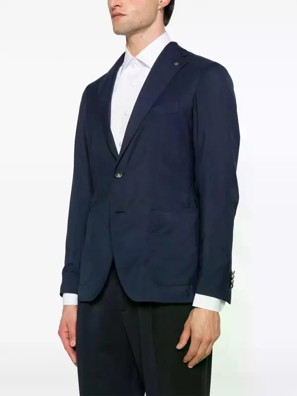 Tagliatore Single-breasted Blazer - Blue