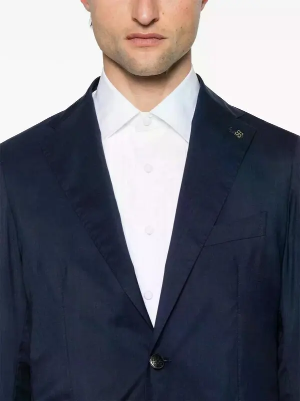Tagliatore Single-breasted Blazer - Blue