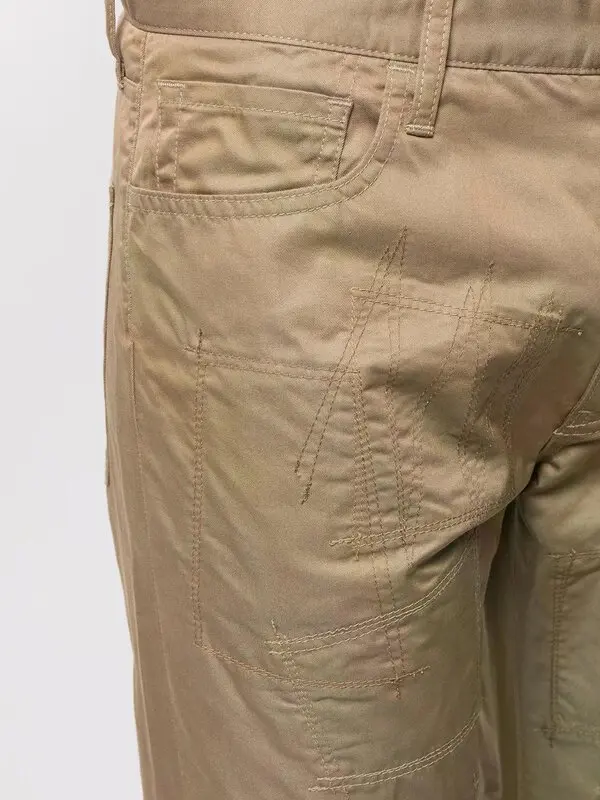 Junya Watanabe Embroidered Cropped Chinos