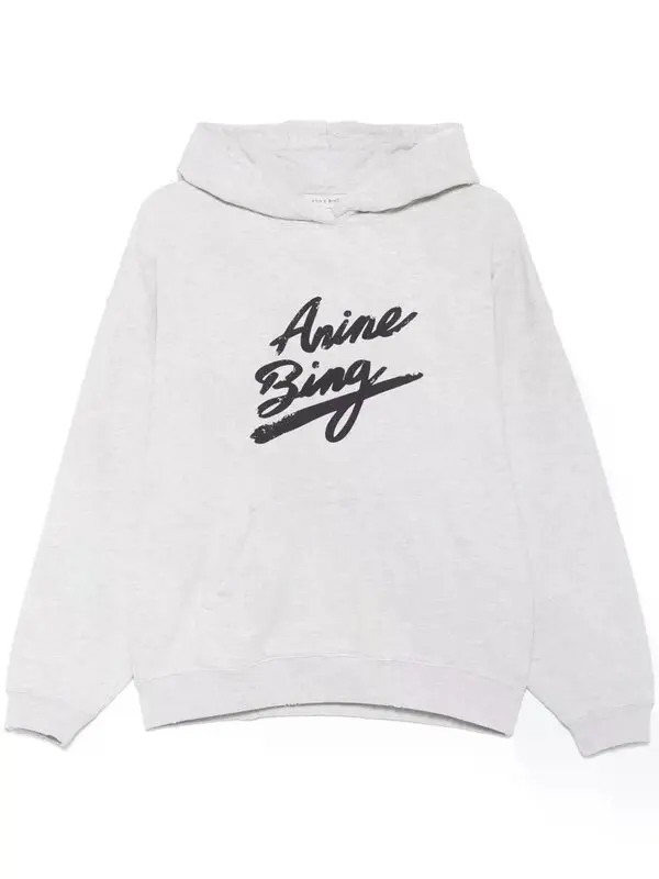 ANINE BING Harvey Logo Print Hoodie