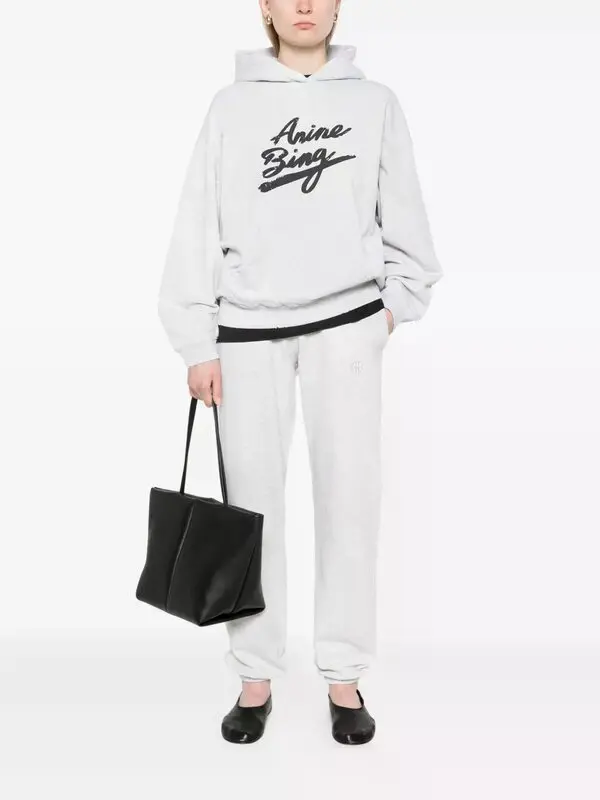 ANINE BING Harvey Logo Print Hoodie