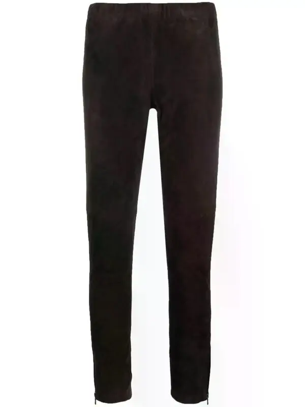 P.a.r.o.s.h Slim-fit Suede Trousers