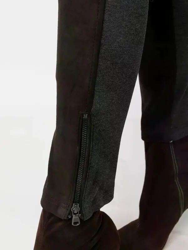 P.a.r.o.s.h Slim-fit Suede Trousers