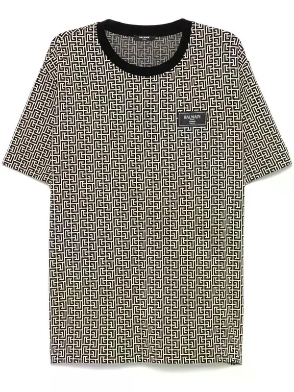 Balmain Pb Labyrinth Jacquard T-shirt