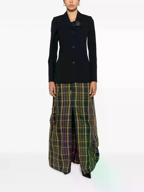 Off-White Buckled Virgin Wool Blazer