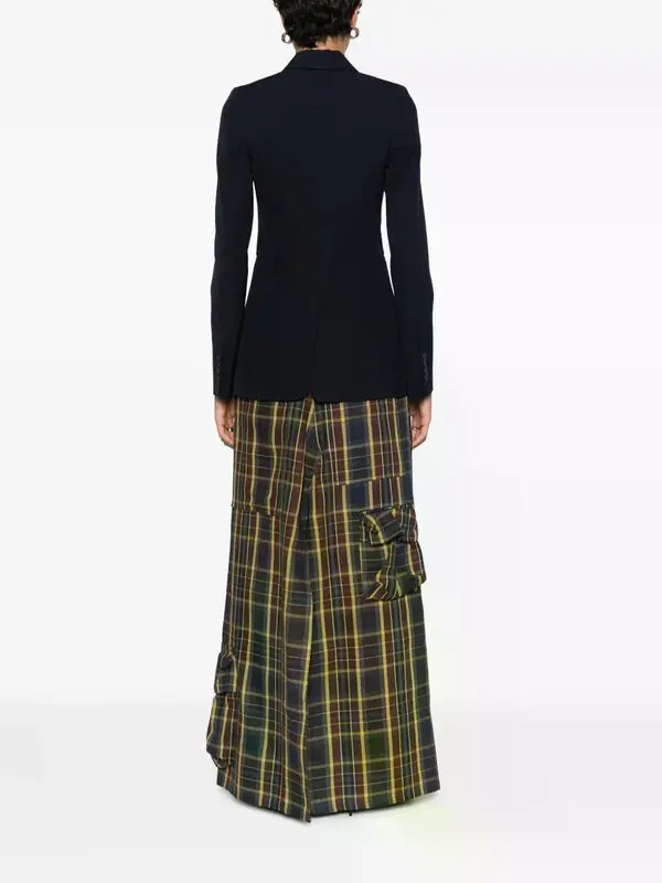Off-White Buckled Virgin Wool Blazer
