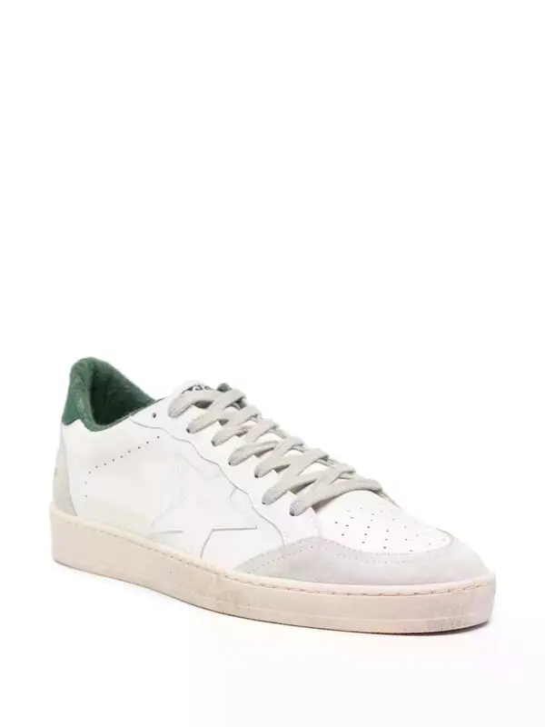 GOLDEN GOOSE Ball Star Leather Sneakers - Green
