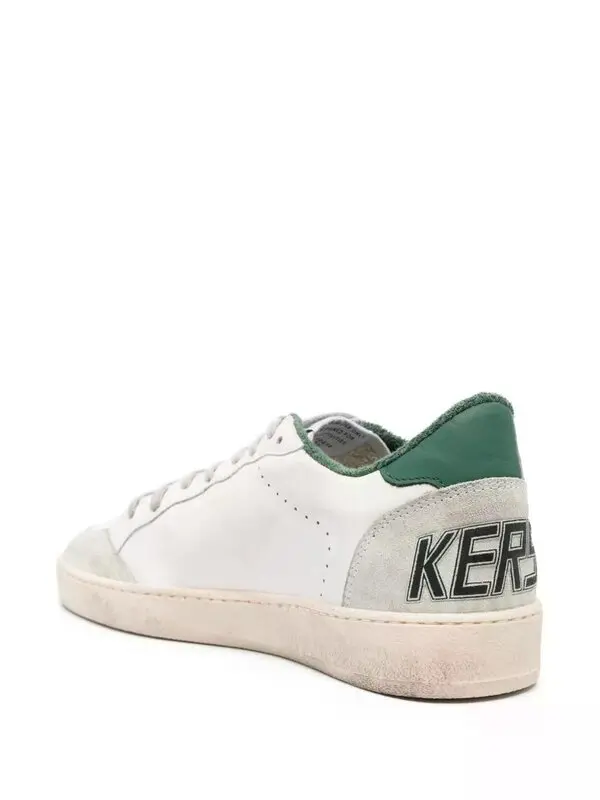 GOLDEN GOOSE Ball Star Leather Sneakers - Green