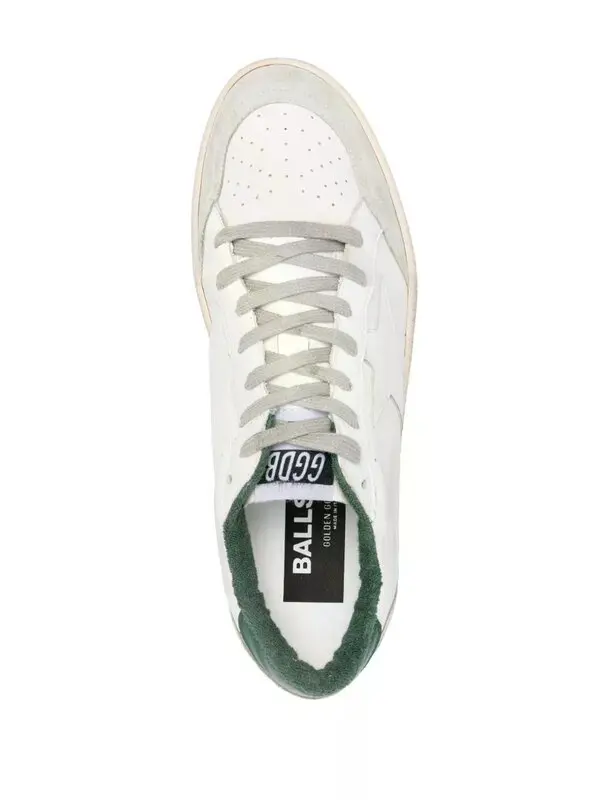 GOLDEN GOOSE Ball Star Leather Sneakers - Green