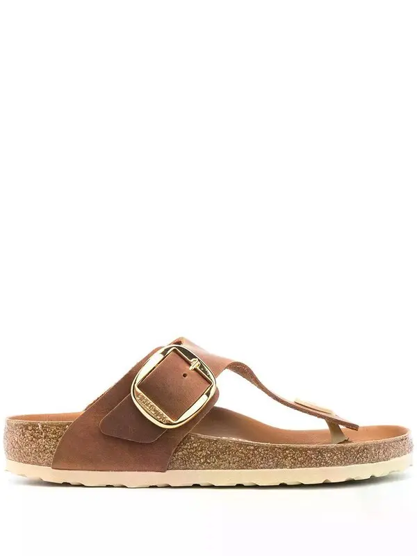 BIRKENSTOCK Gizeh Buckle Sandals - Brown