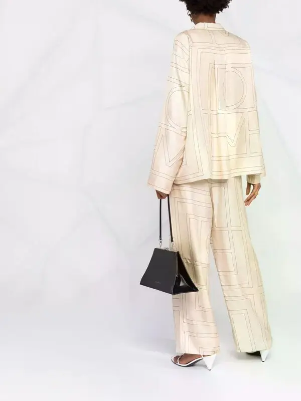 TOTEME Monogram Silk Pyjama Trousers