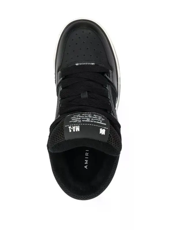 Amiri Ma-1 Leather Sneakers - Black