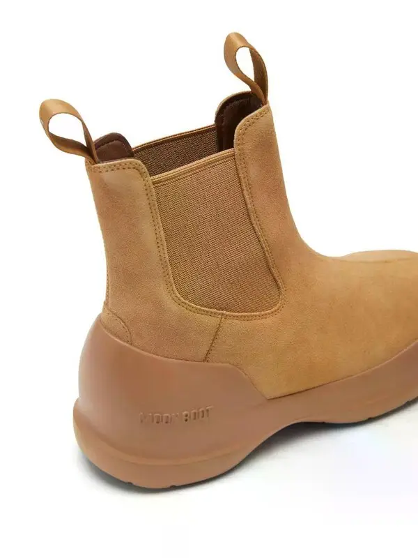 Moon Boot Luna Logo-embossed Chelsea Boots - Neutrals