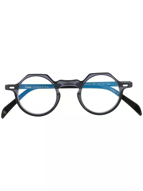 LESCA Yoga Gb Nero Sunglasses - Black