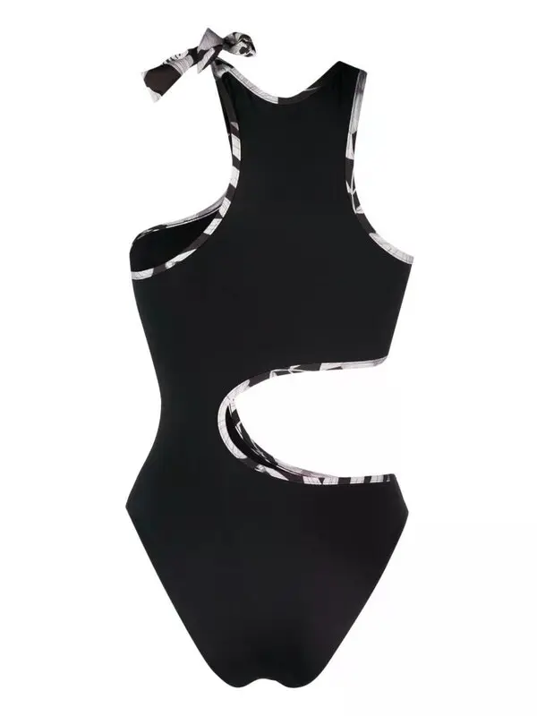 Pinko Cut-out Logo-print Swimsuit