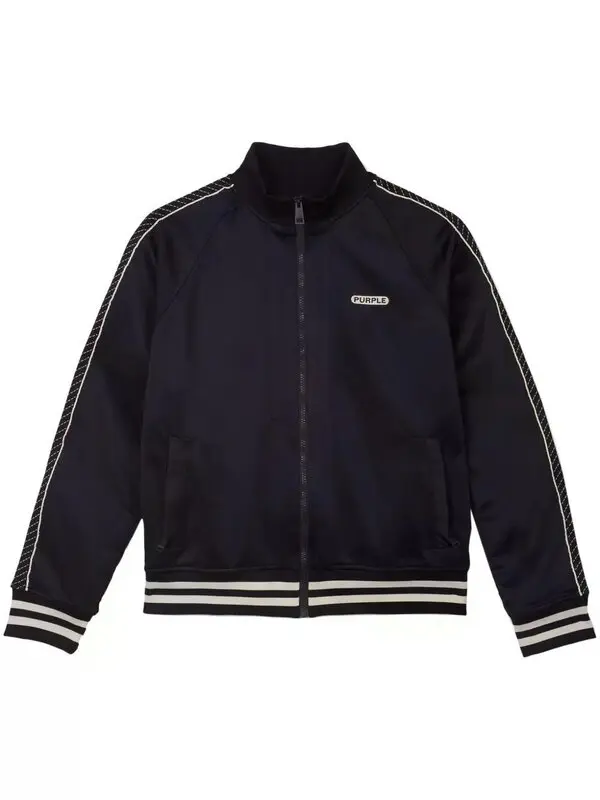 PURPLE BRAND Striped-edge Lightweight Jacket