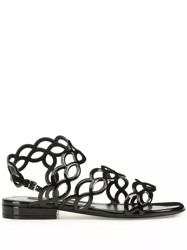 SERGIO ROSSI Sr Mermaid Leather Sandals