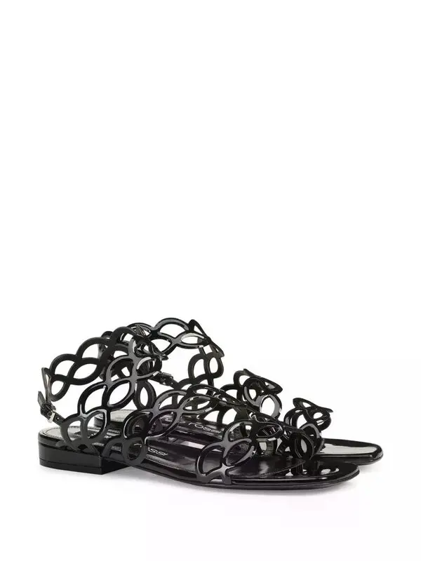 SERGIO ROSSI Sr Mermaid Leather Sandals