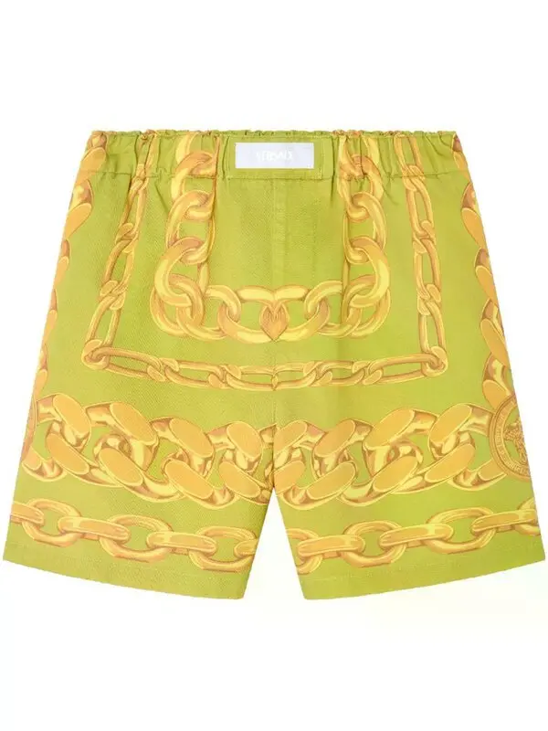 Versace Printed Shorts - Green
