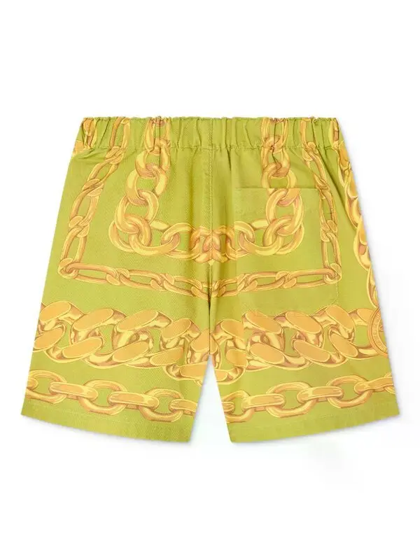 Versace Printed Shorts - Green
