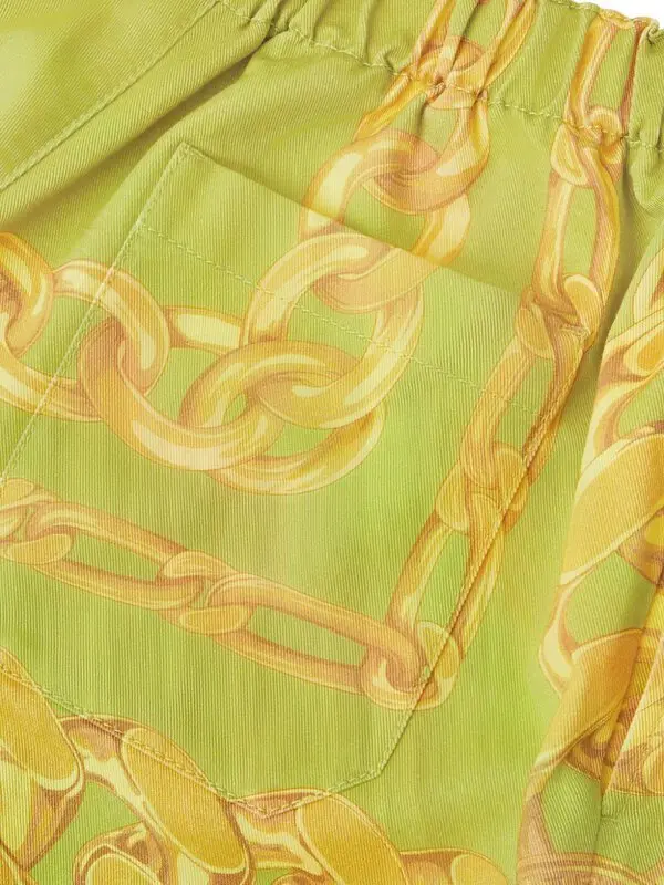 Versace Printed Shorts - Green
