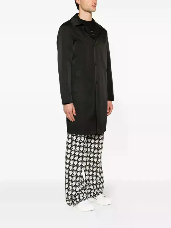 Karl Lagerfeld Press-stud Single-breasted Coat