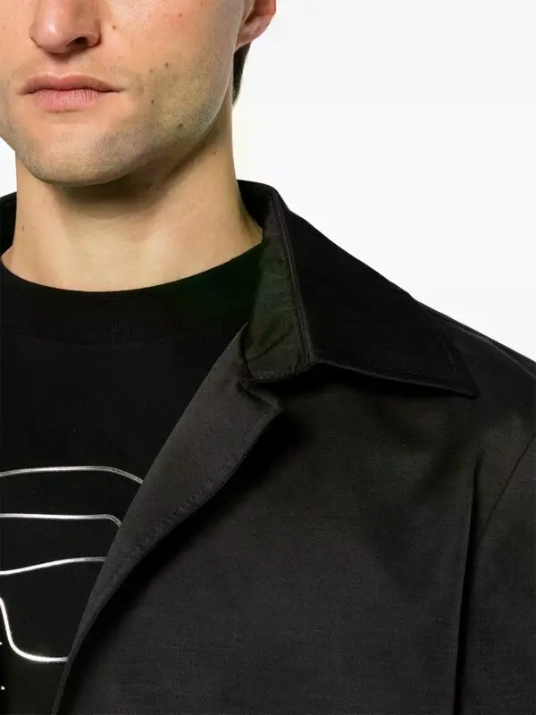 Karl Lagerfeld Press-stud Single-breasted Coat