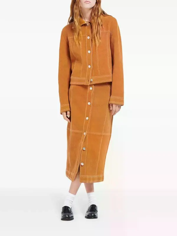 BARRIE Button-up Jacket - Brown