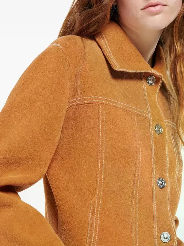 BARRIE Button-up Jacket - Brown