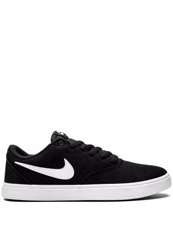 Nike Sb Check Solar Canvas Sneakers - Black