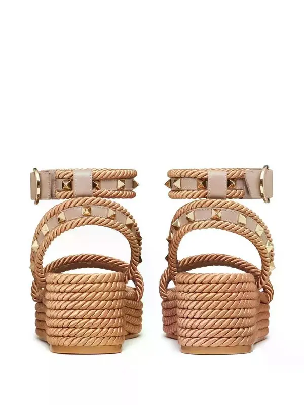 Valentino Garavani Rockstud Flatform Sandals