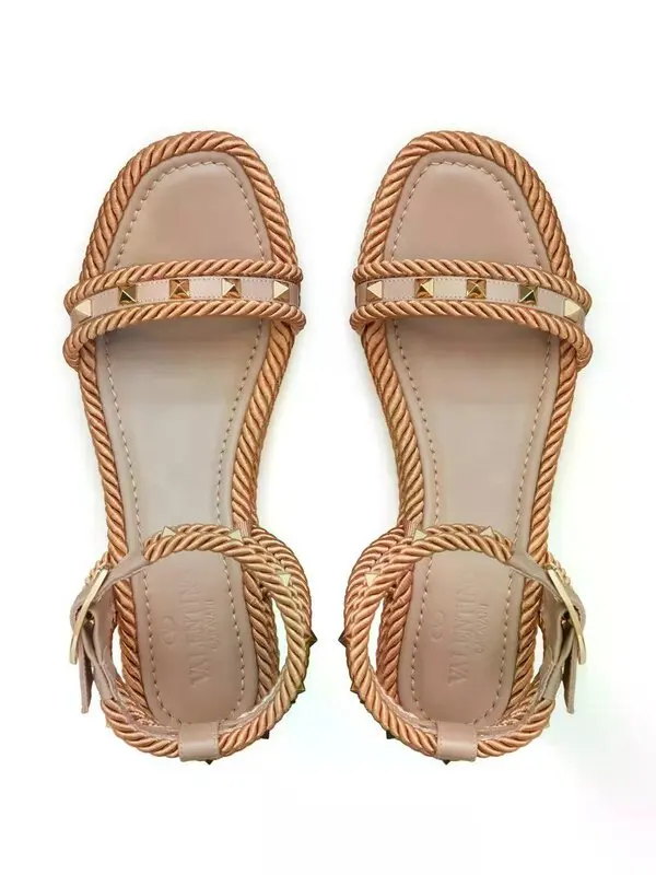 Valentino Garavani Rockstud Flatform Sandals
