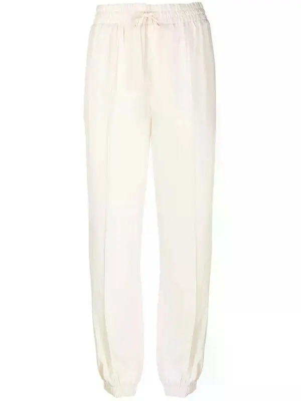 JIL SANDER Elasticated Drawstring Trousers - Neutrals