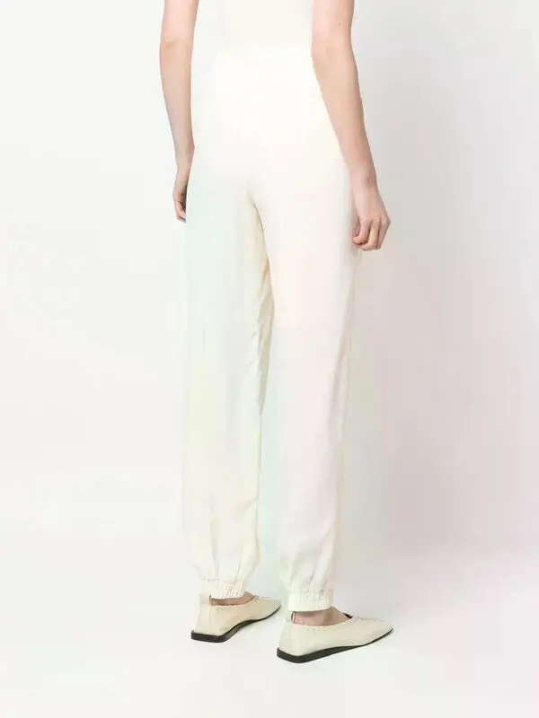JIL SANDER Elasticated Drawstring Trousers - Neutrals
