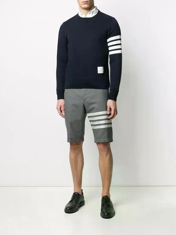 Thom Browne 4-bar Plain Weave Suiting Shorts - Grey