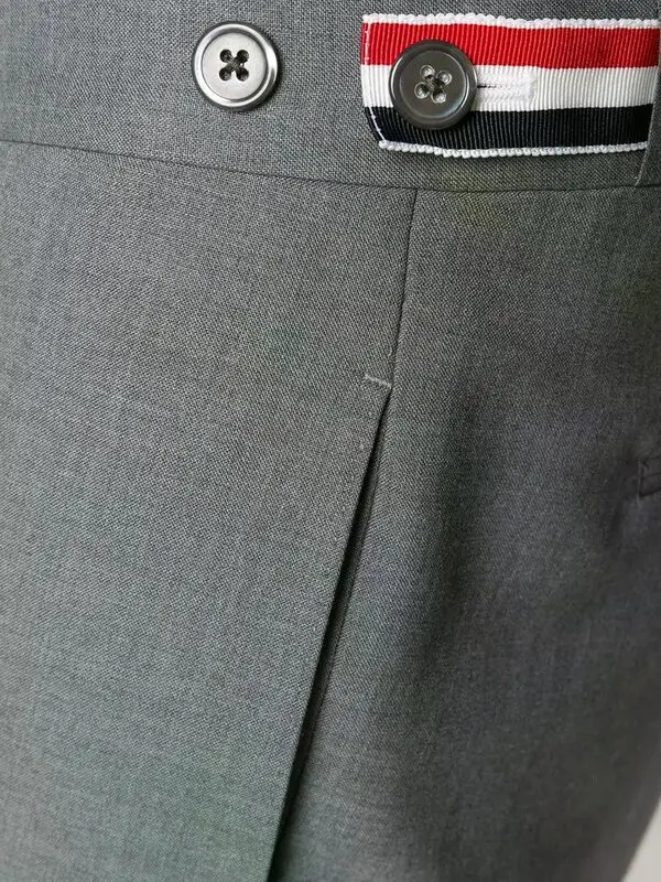 Thom Browne 4-bar Plain Weave Suiting Shorts - Grey