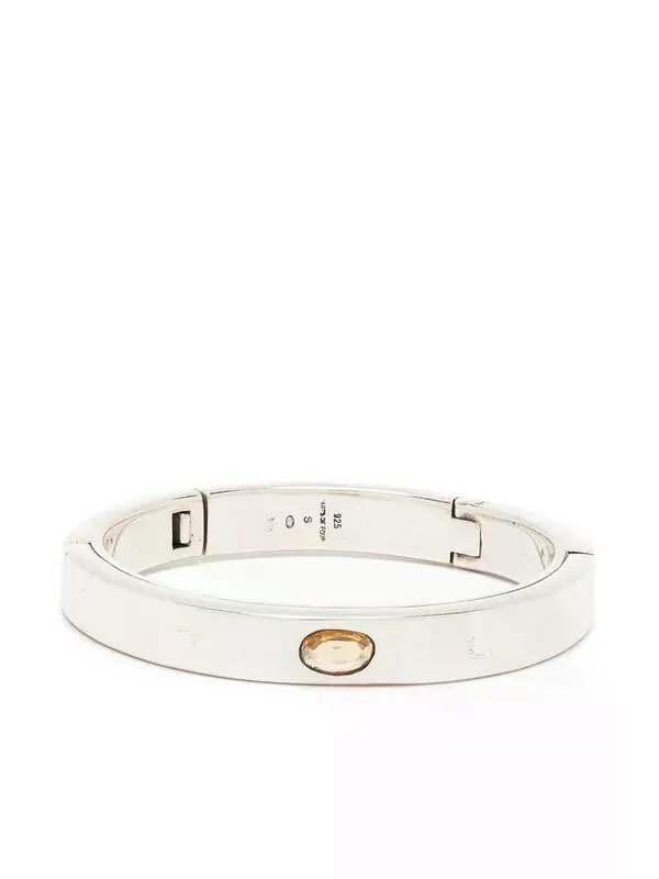 PARTS OF FOUR Sistema Sapphire-embellished Bracelet - Metallic
