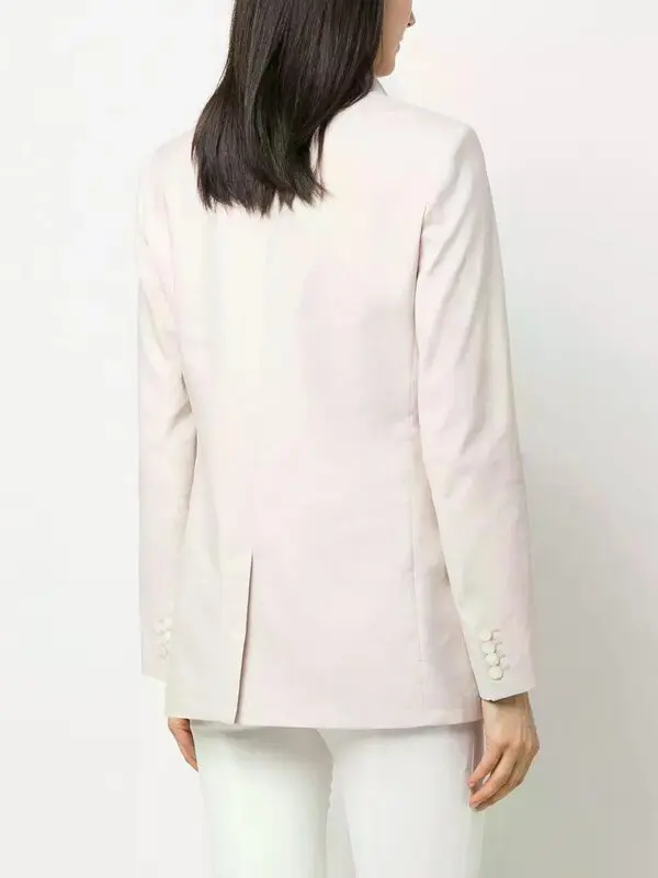 JOSEPH Single-breasted Cotton-linen Blazer