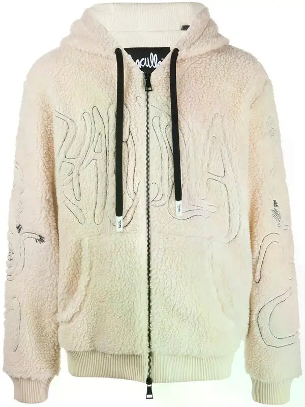 HACULLA. Faux-shearling Zip-up Hoodie - Neutrals