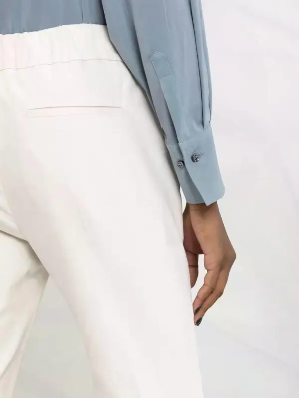 Brunello Cucinelli High-waisted Cropped Trousers