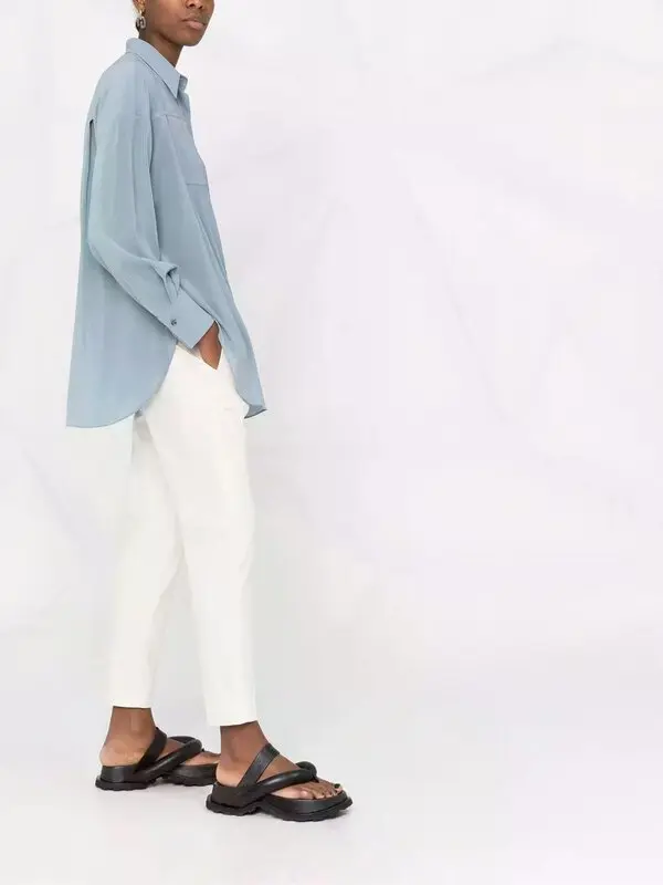 Brunello Cucinelli High-waisted Cropped Trousers