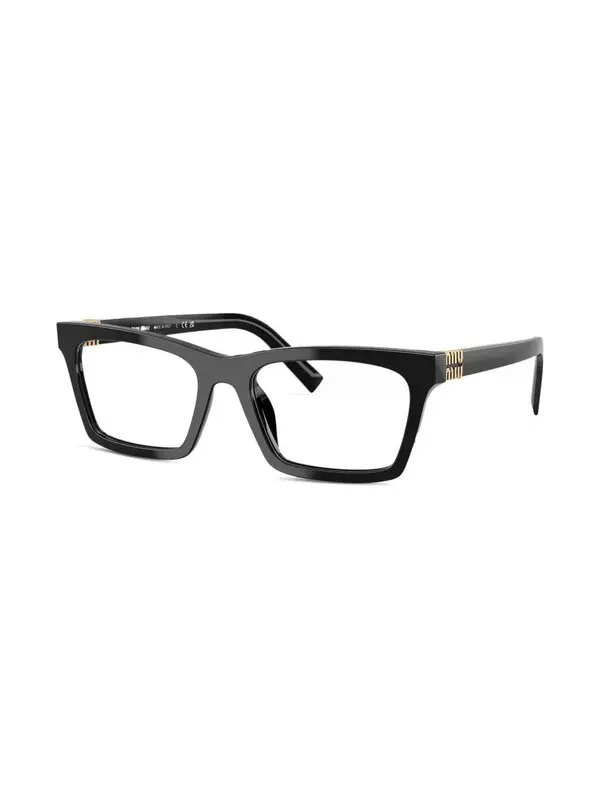 Miu Miu Rectangle Frame Glasses - Black