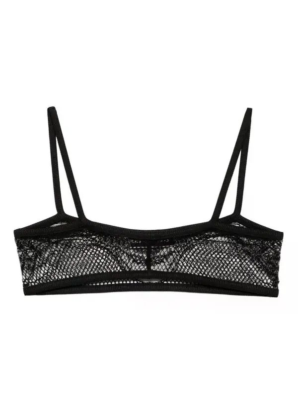Christopher Esber Lace Bralette - Black