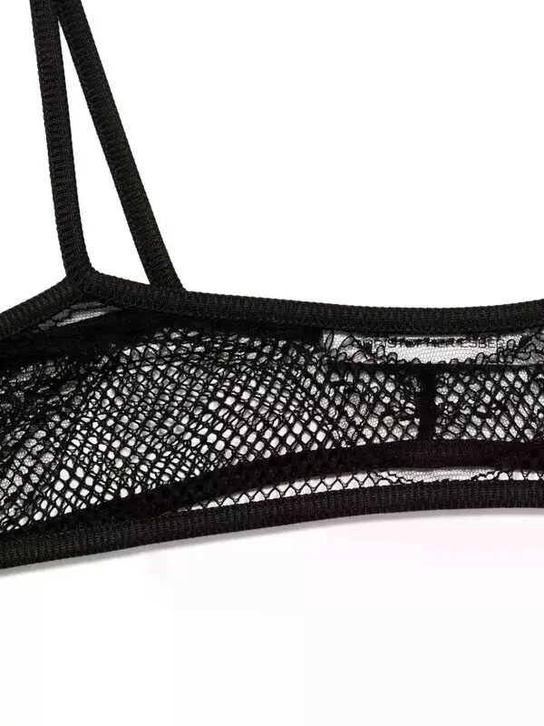 Christopher Esber Lace Bralette - Black