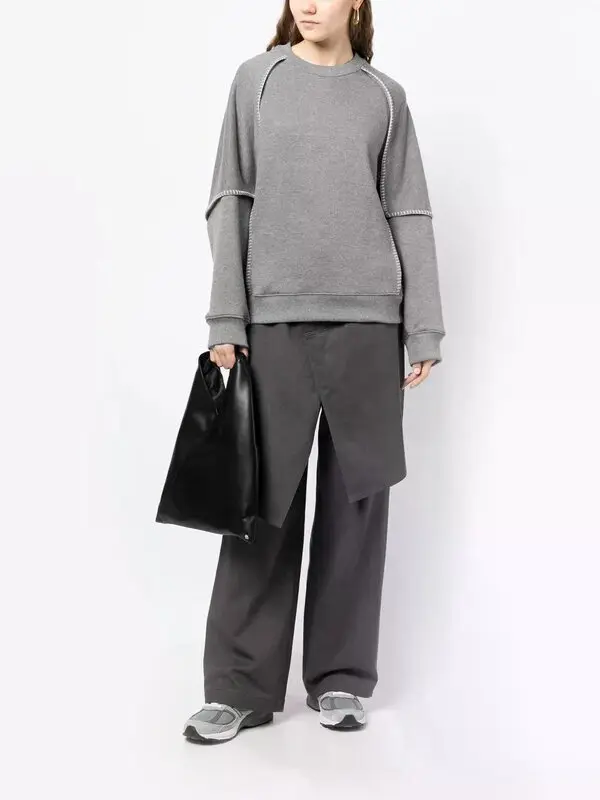 Goen.j Layered Whipstitch Sweatshirt