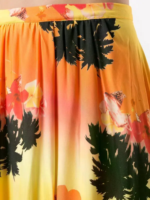 AMIR SLAMA Printed Long Skirt